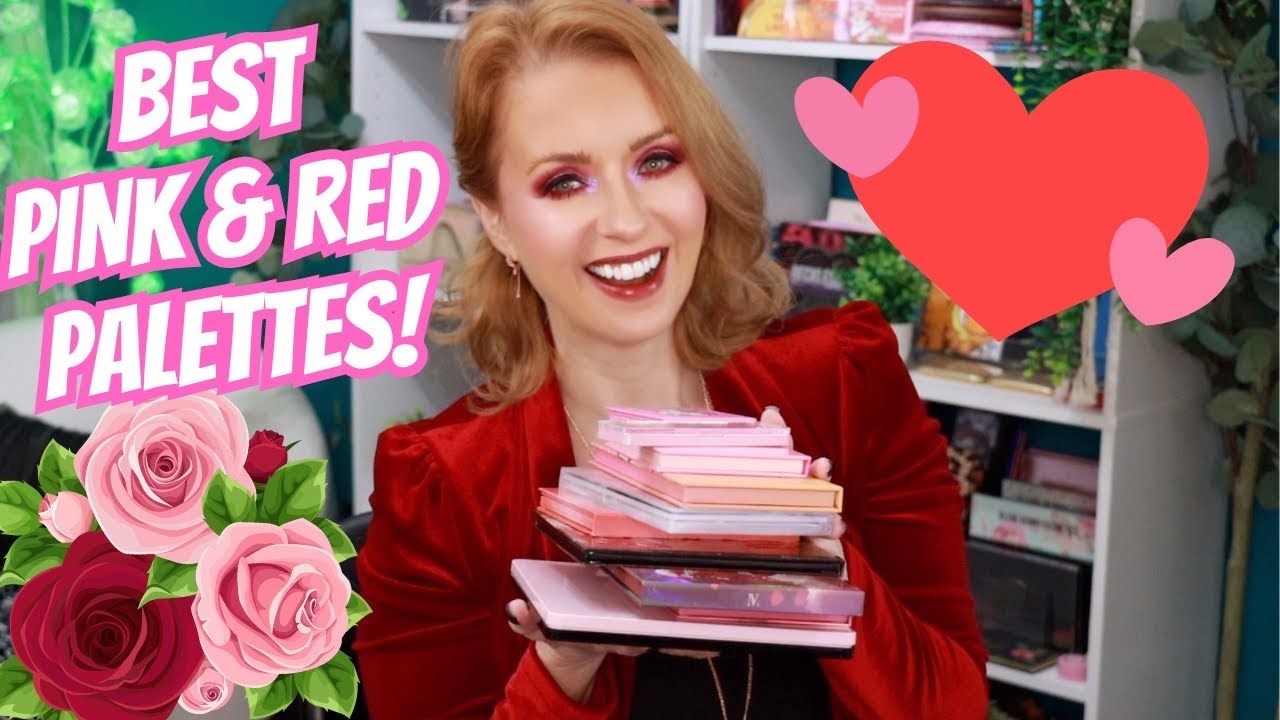 Makeup palettes with red store