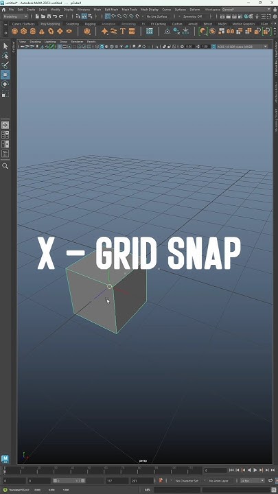 Grid Snaping in Maya | Perfect Alignment Made Easy #mayamodeling # ...