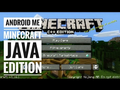 How to Minecraft Android me java edition Kaise Khele Minecraft java ...