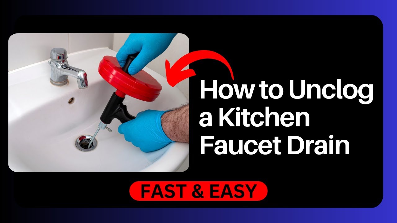 How to Unclog a Kitchen Faucet Drain FAST & EASY ! - YouTube