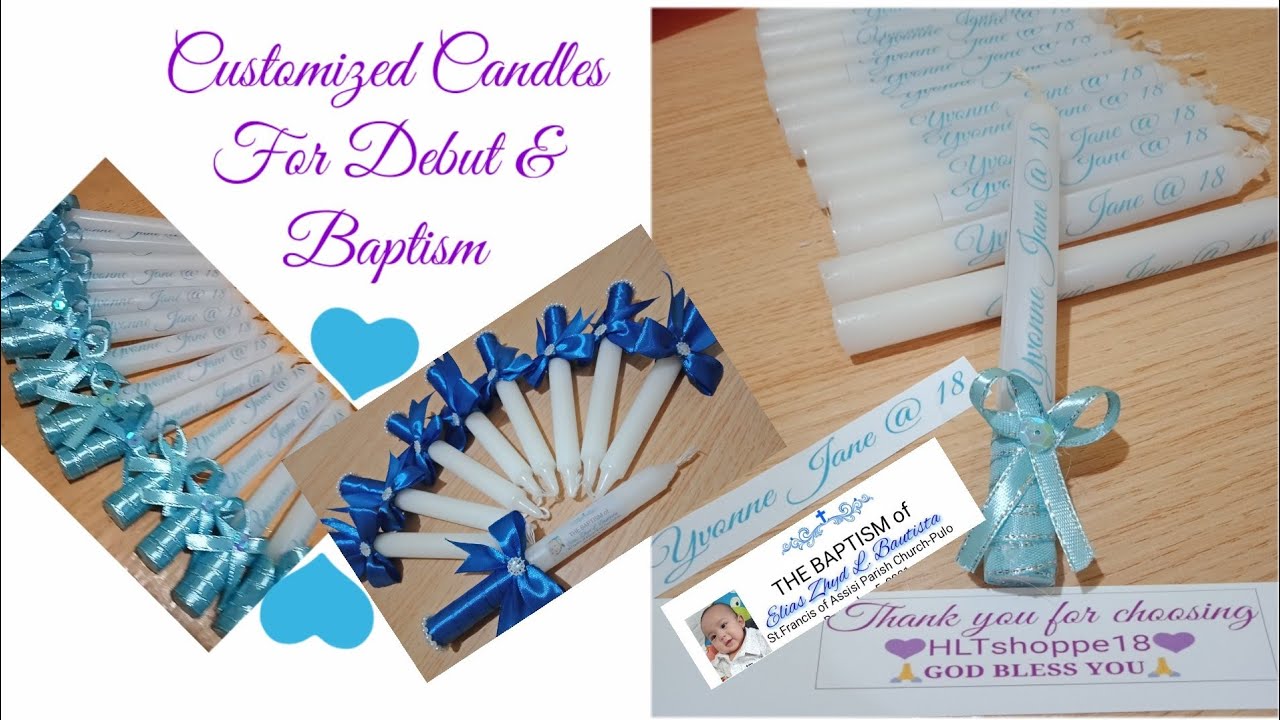 HLT_EP78 DIY CANDLES FOR BAPTISM/DEBUT/herlyntanjayvlogs - YouTube