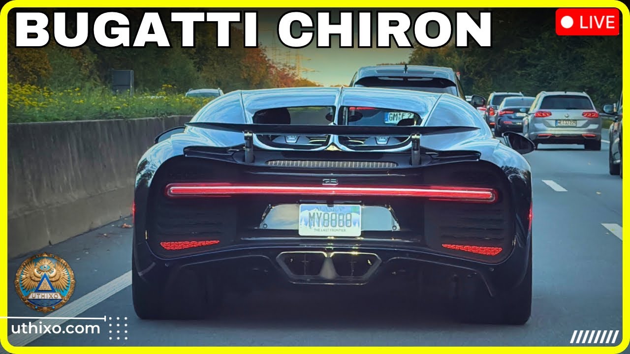 Mit dem BUGATTI CHIRON zum Kölner Dom / COLOGNE AUTOBAHN SOUND ON THE ...