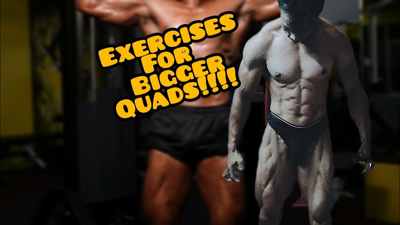 EXERCISES FOR BIGGER QUADS!! 🏋‍♂️ QUADZILLA MODE🦖!! #quads #legsday # ...