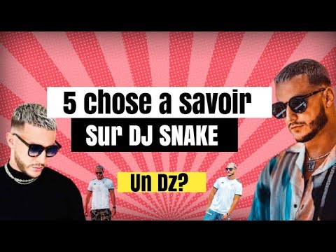5 CHOSE A SAVOIR SUR DJ SNAKE UN DZ ?C'est Origine ! - YouTube