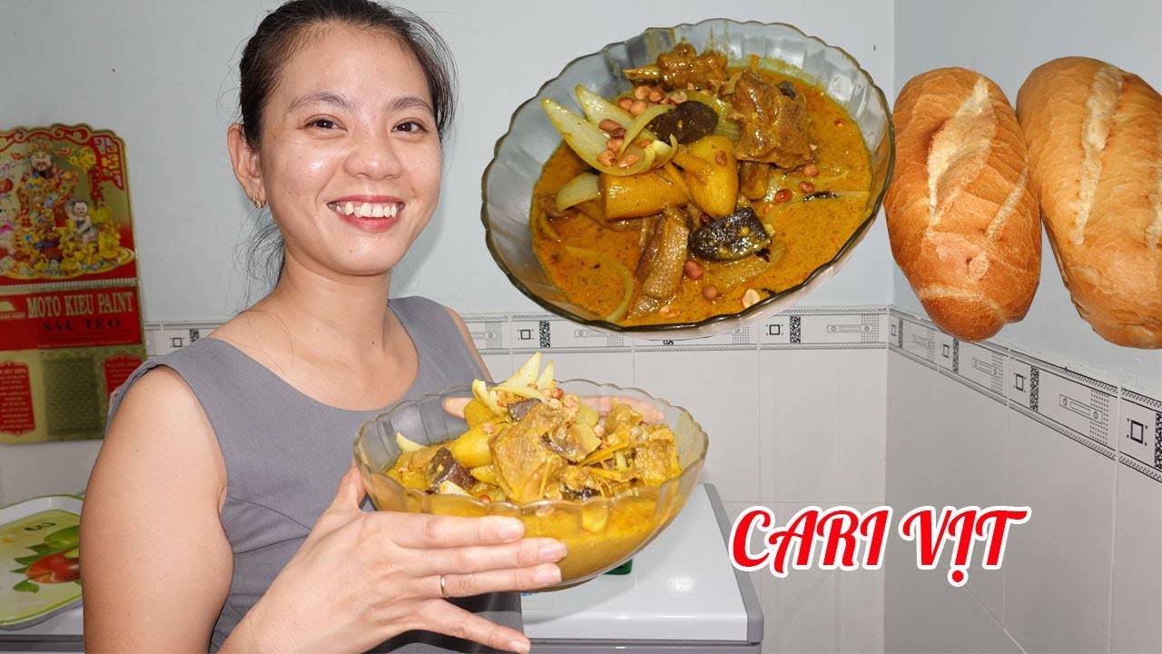 Cách nấu cari vịt xiêm ăn với bánh mì của nhà mình - YouTube