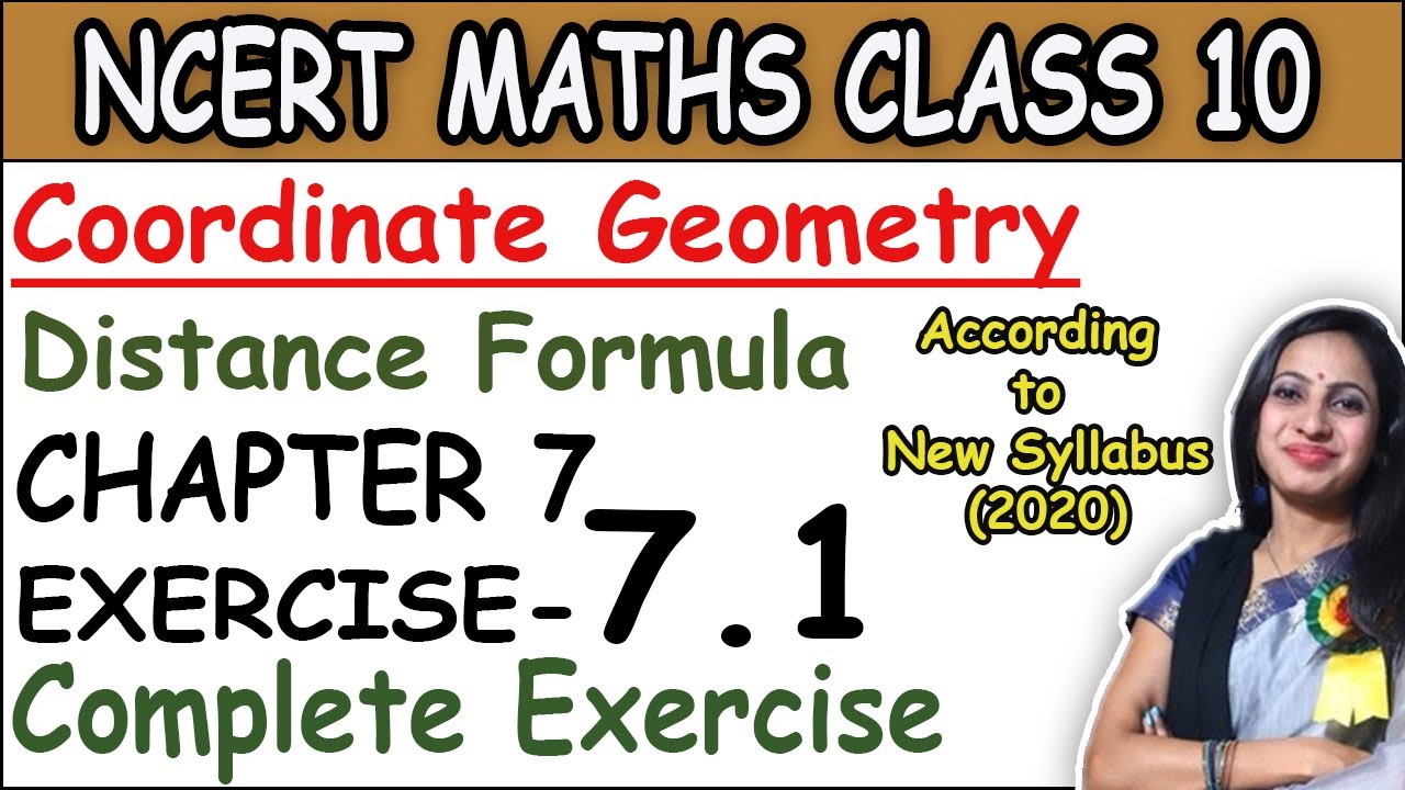 CLASS 10th Mathematics CHAPTER 7 COORDINATE GEOMETRY EXERCISE 7.1 NCERT ...