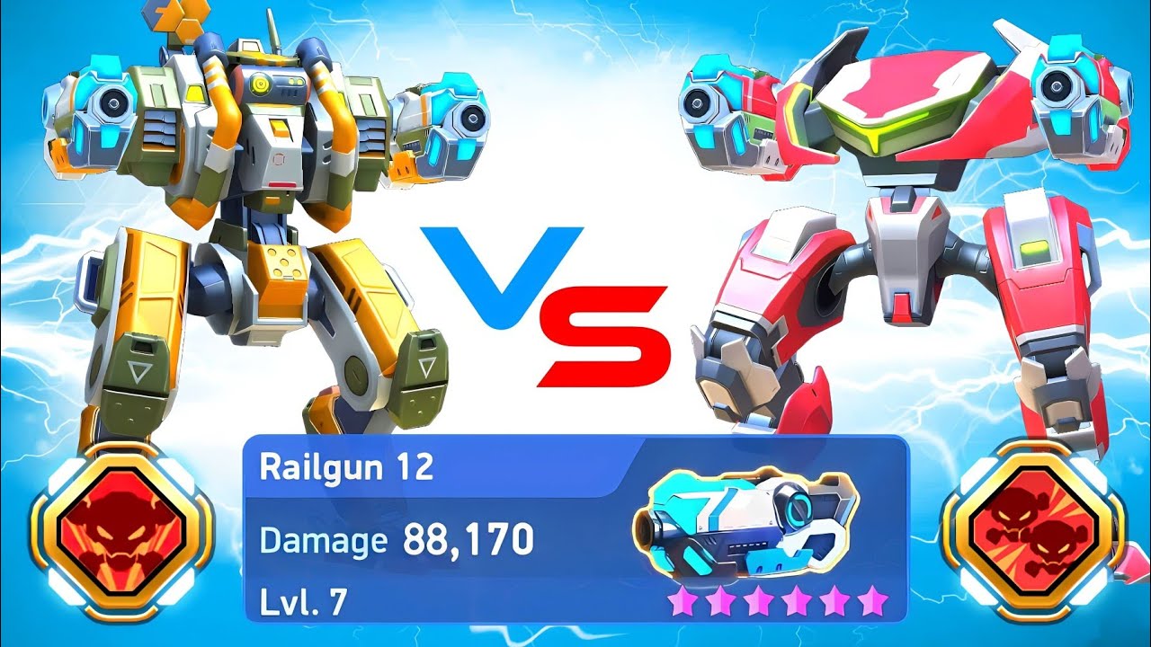 Railgun 12 with Stalker & Orion - Mech Arena - New Weapon - YouTube