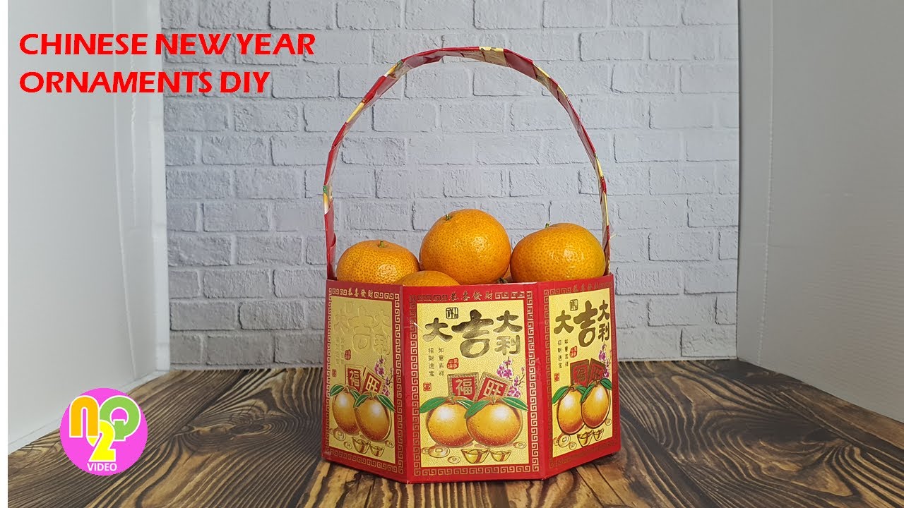 Red Packets Basket || Cara Membuat Keranjang dari Angpao || Hiasan ...