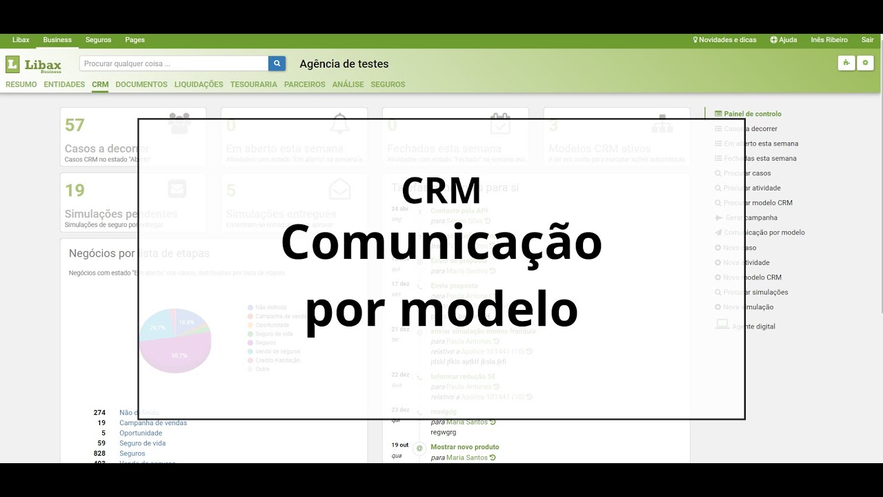 CRM- Comunicação por modelo - YouTube