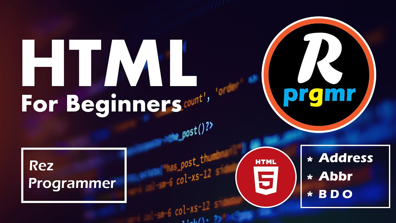 4 Html Address Abbr Bdo Tag Html Bangla Course Html5 Bangla Tutorial Banglatutorial