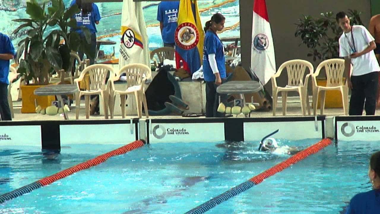 Natacion con aletas, 4x100m Surface Bogotá, Colombia RORCUAL - YouTube