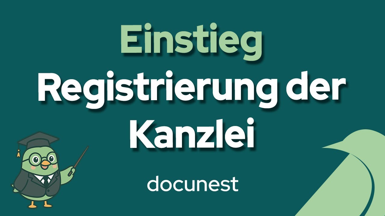 Registrierung der Kanzlei - YouTube