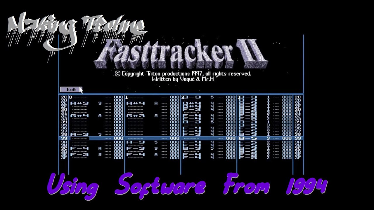 Making Techno Using Software From 1994!!! (Fast Tracker 2) - YouTube