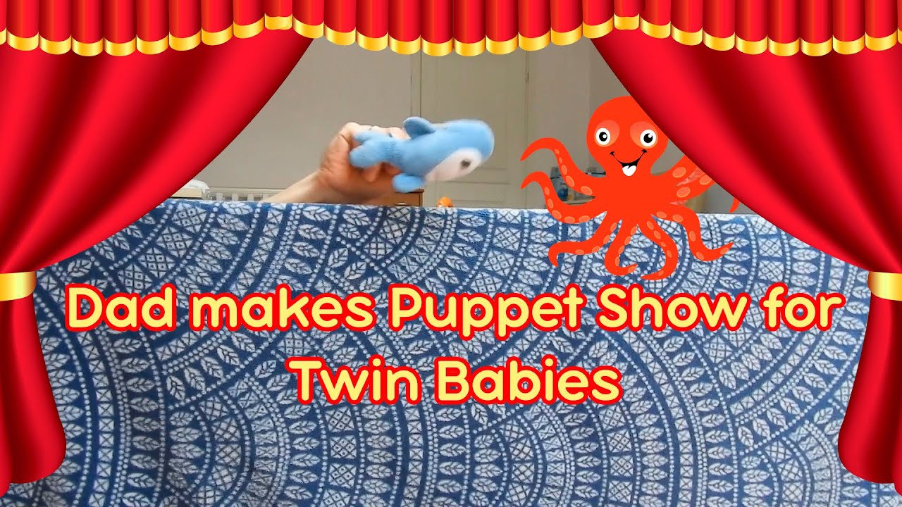 DAD Day In The Life With TWINS #5 👶👶 Dad Makes Puppet Show For Twin ...