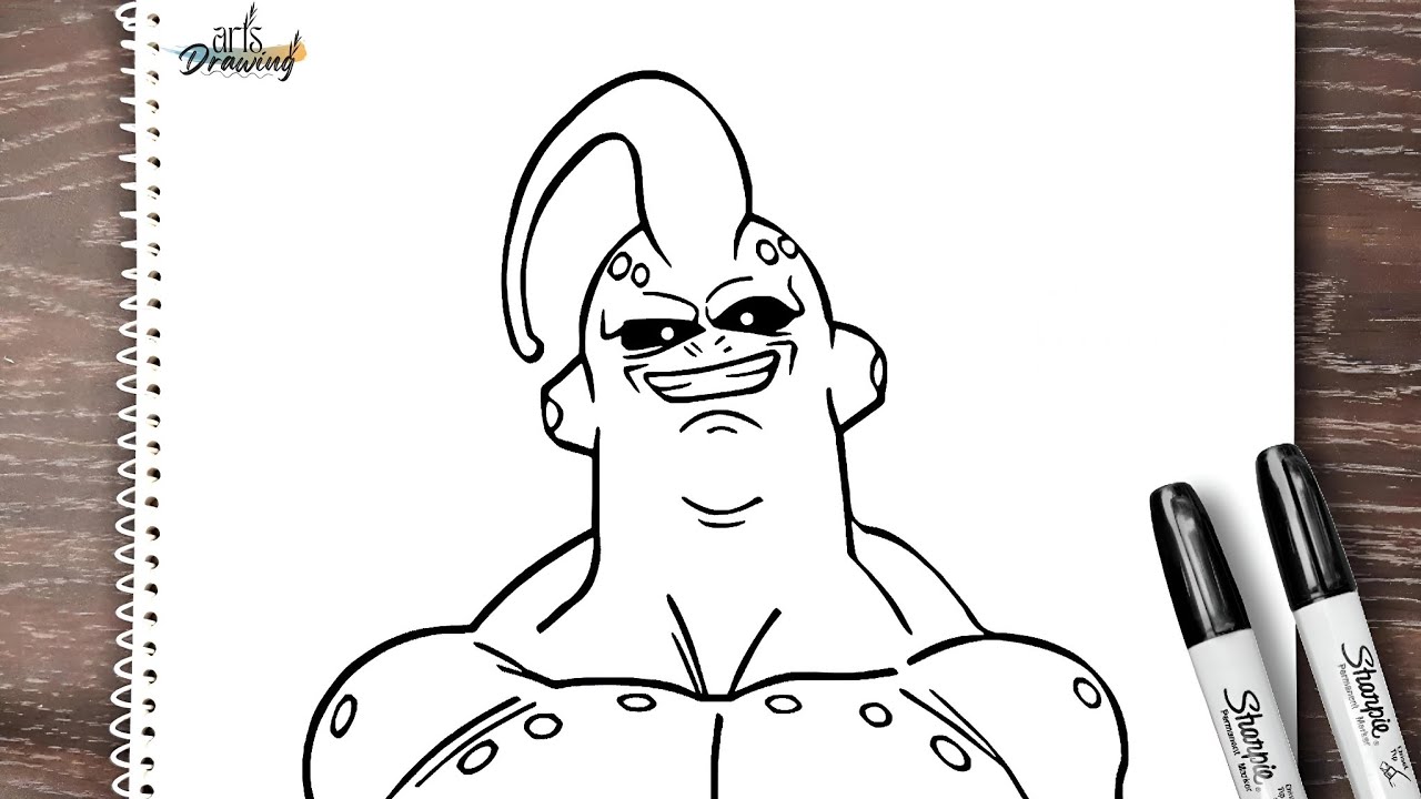 How to draw SUPER BUU step by step - YouTube