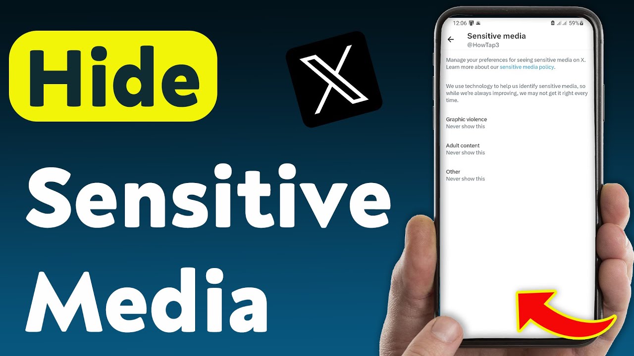 How To Hide Sensitive Media On X (Updated) - YouTube