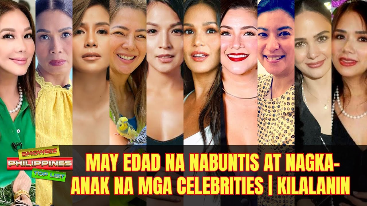 Kahit MAY EDAD Na NAGBUNTIS Pa Din ang Mga Magagandang Celebrities Na ...