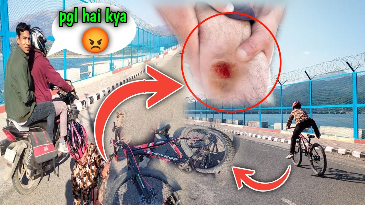 Ghutna fhut gya mera 🥴|bahut dard hua mujhe |#cyclestunt #accident ...