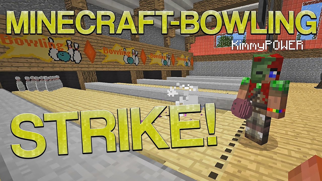 STRIKE! | Minecraft-bowling (utan mods) - YouTube