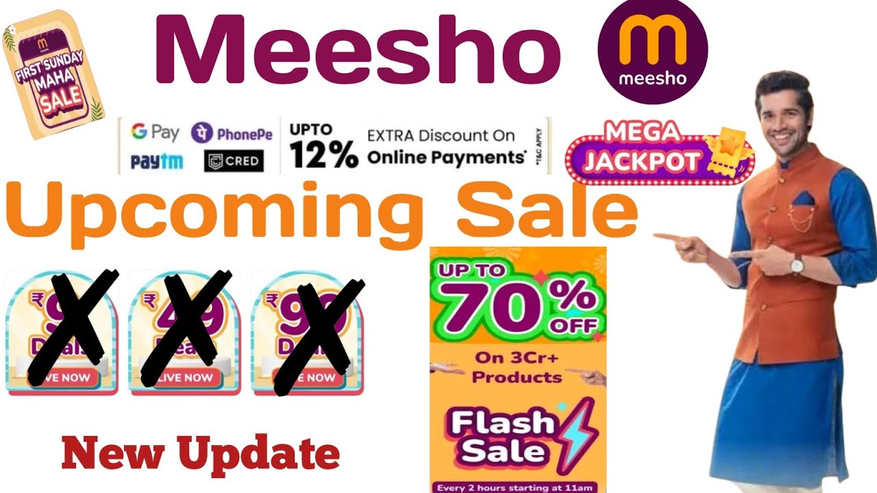Meesho First Sunday Maha Sale। Meesho Upcoming Sale for September 2024 ...