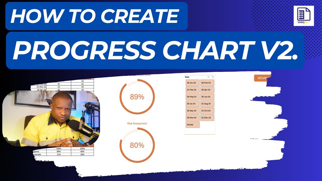 How to Create Progress Chart v2 for Safety KPI Reporting - YouTube