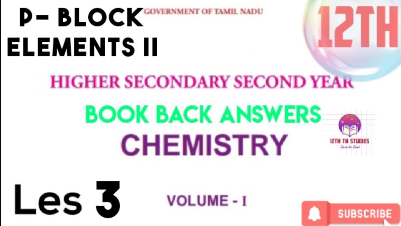 12th Chemistry Les 3 P Block Elements 2 Book Back Answers TN Tamil 12th-chemistry-les-3-p-block-elements-2-book-back-answers-tn-tamil