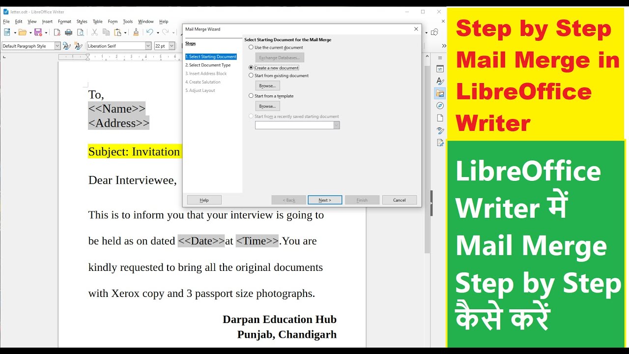 Mail Merge In Libreoffice Writer Step By Step Mail Merge In Writer Mail Merge In Libreoffice Writer Step By Step Mail Merge In Writer