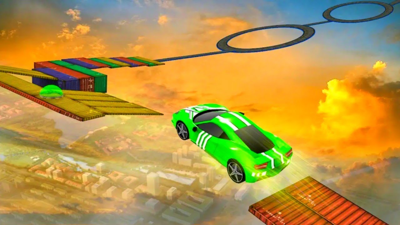 Impossible Car Stunt Tracks Simulator 3D - Mega Ramp New Vehicle ...