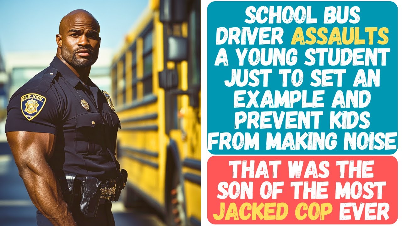 ENTITLED SCHOOL BUS DRIVER GETS BEATEN TO A PULP BY A COP DAD AFTER ...