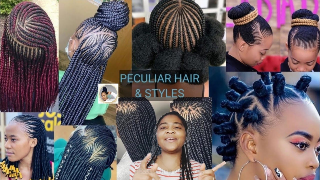 Amazing way to rock your cornrows|Box braids| Peculiar Hair & Styles ...