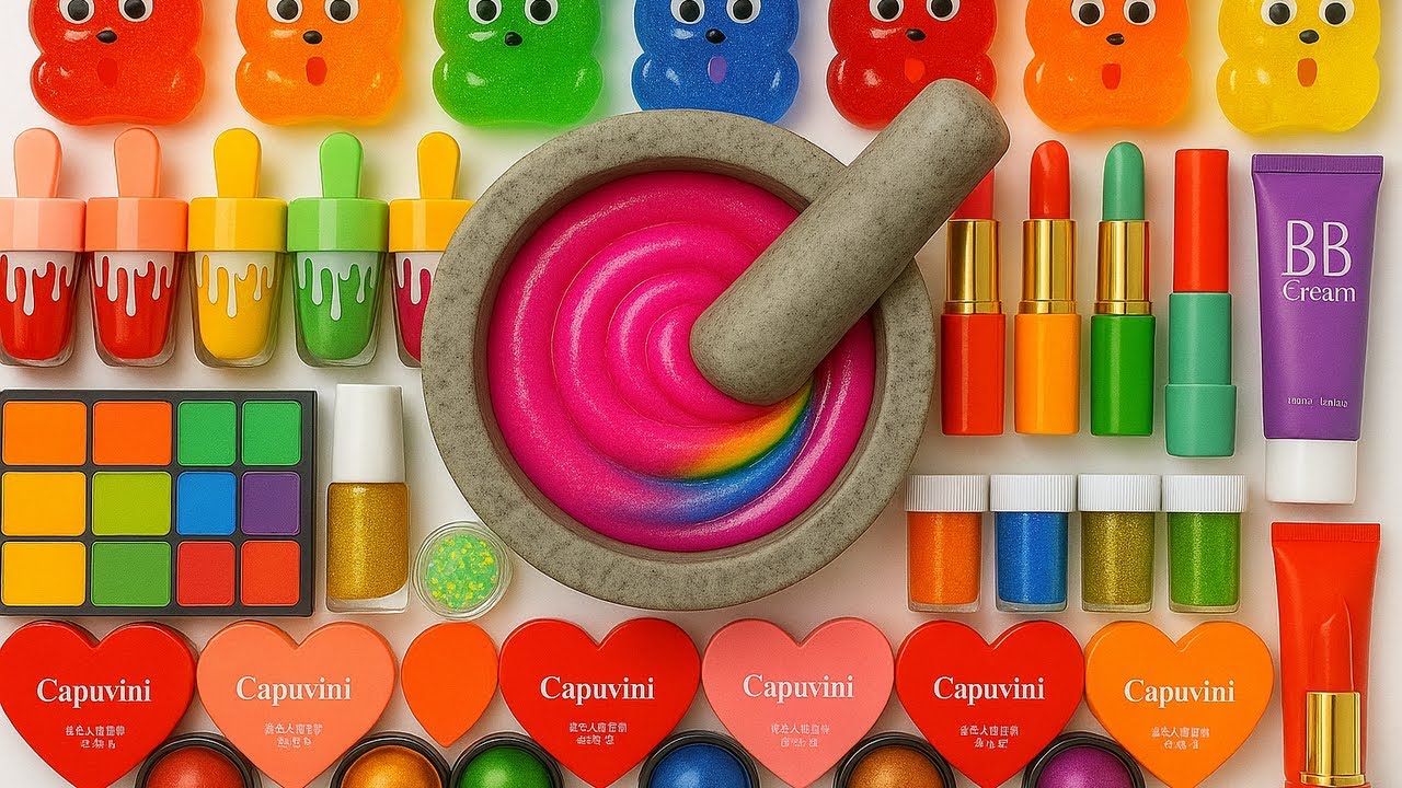 Satisfying Video How To Fix Old Slime Mixing With Random Makeup SLIME ...