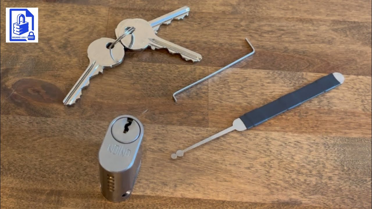 983. Union Oval Cylinder Lock picked open with a Southord Snowman pick ...