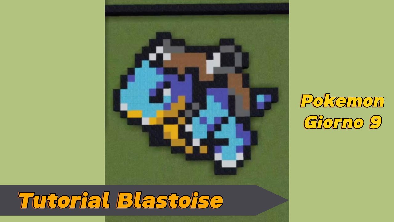 TUTORIAL pixel art BLASTOISE su MINECRAFT [ITA] - YouTube