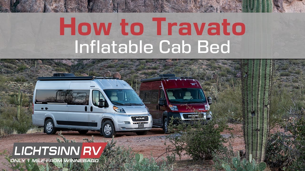 LichtsinnRV.com - How to Travato - Inflatable Cab Bed - YouTube