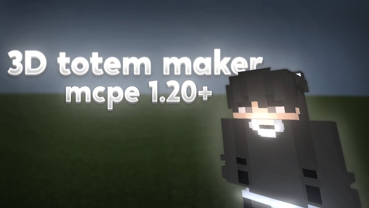 3d totem generator for mcpe 1.20+ - yami - YouTube