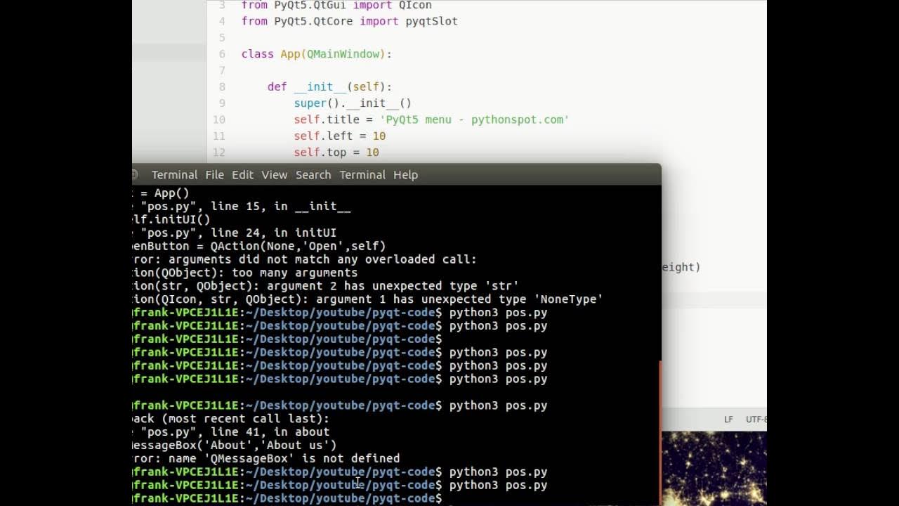 pyqt5 tabs - YouTube