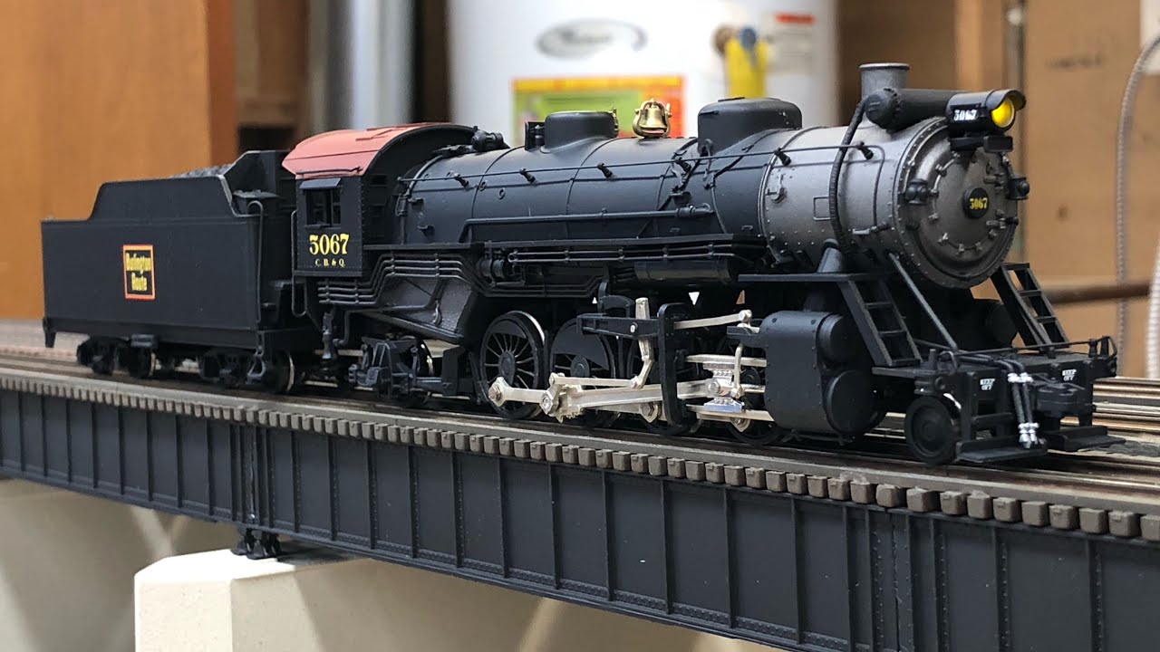CB&Q O1A 2-8-2 from Athearn Genesis Model - YouTube