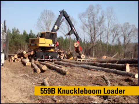 Cat® 559B Knuckleboom Loader - YouTube