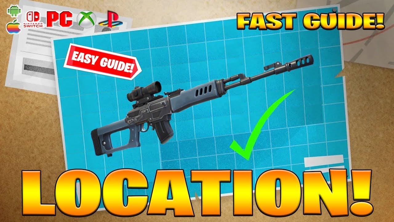 Where to find The Cobra DMR Location in Fortnite! (How to Get Cobra DMR ...