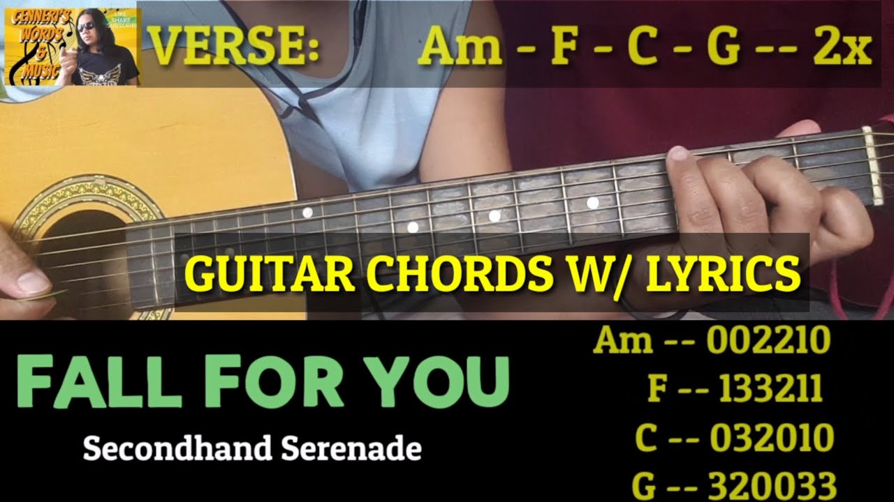 Guitar Chords For Fall For You