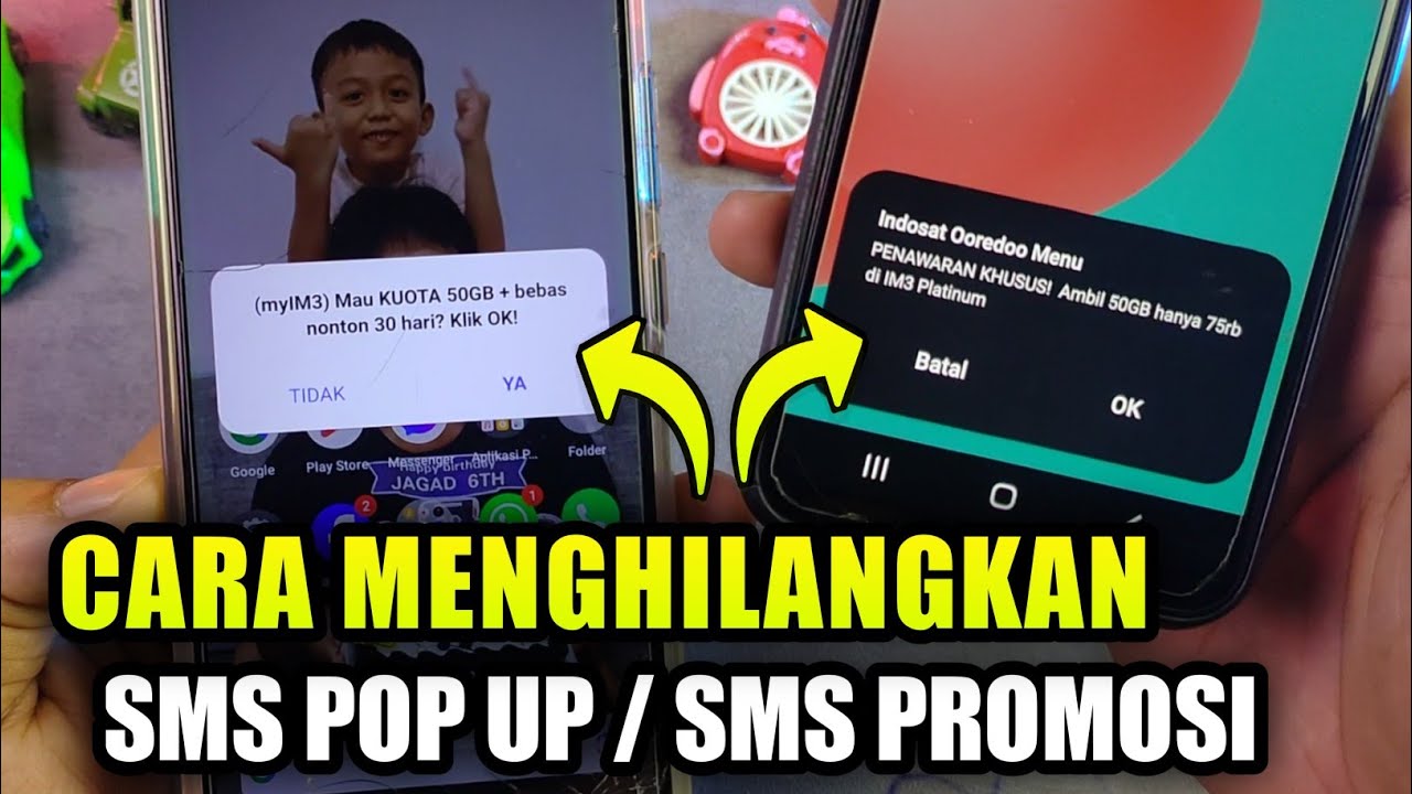 Cara Menghilangkan Pesan Pop Up yang mengganggu | SMS Promosi - YouTube