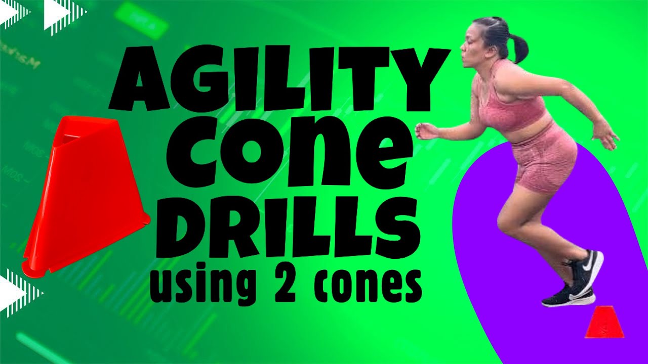 2 CONE AGILITY DRILLS using Decathlon Kipsta Essential Cones - YouTube