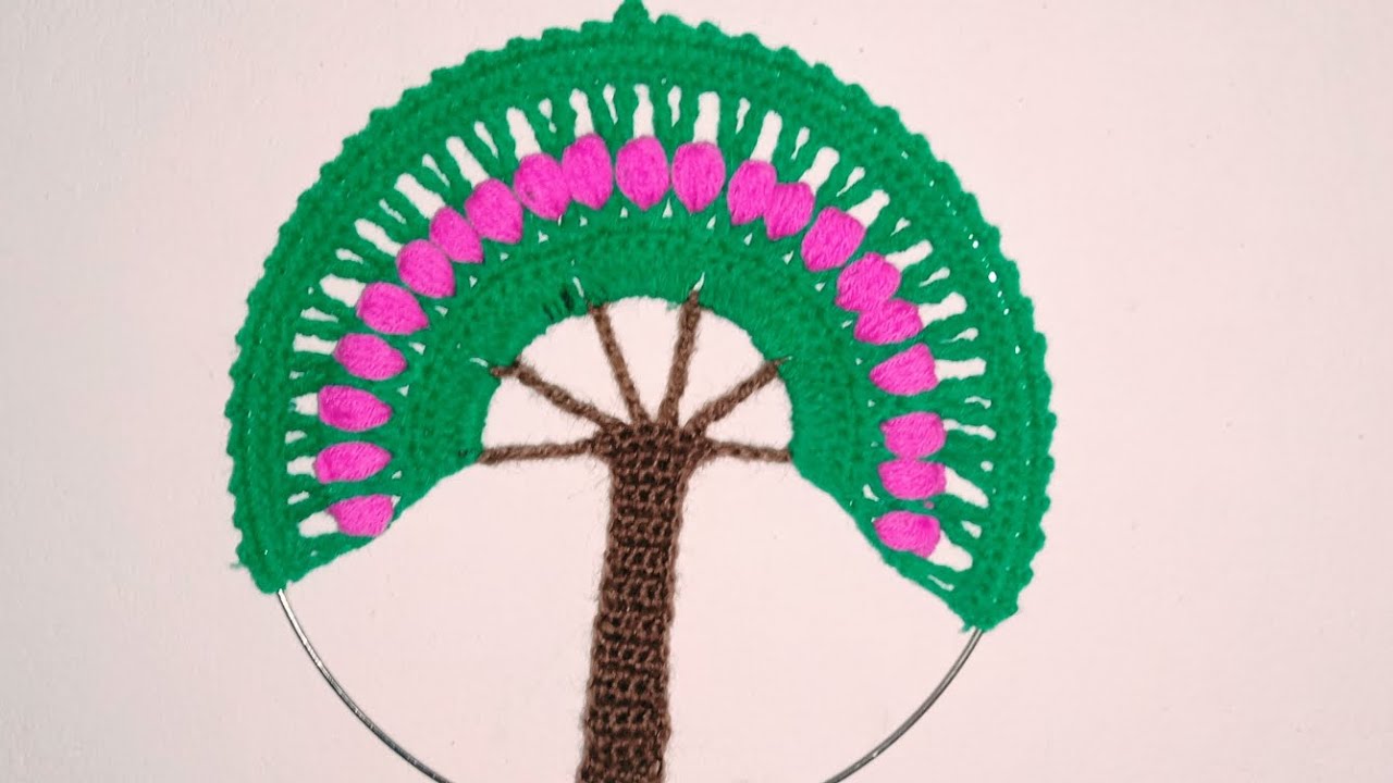 Crochet Tree of life || wall decor tutorial - YouTube