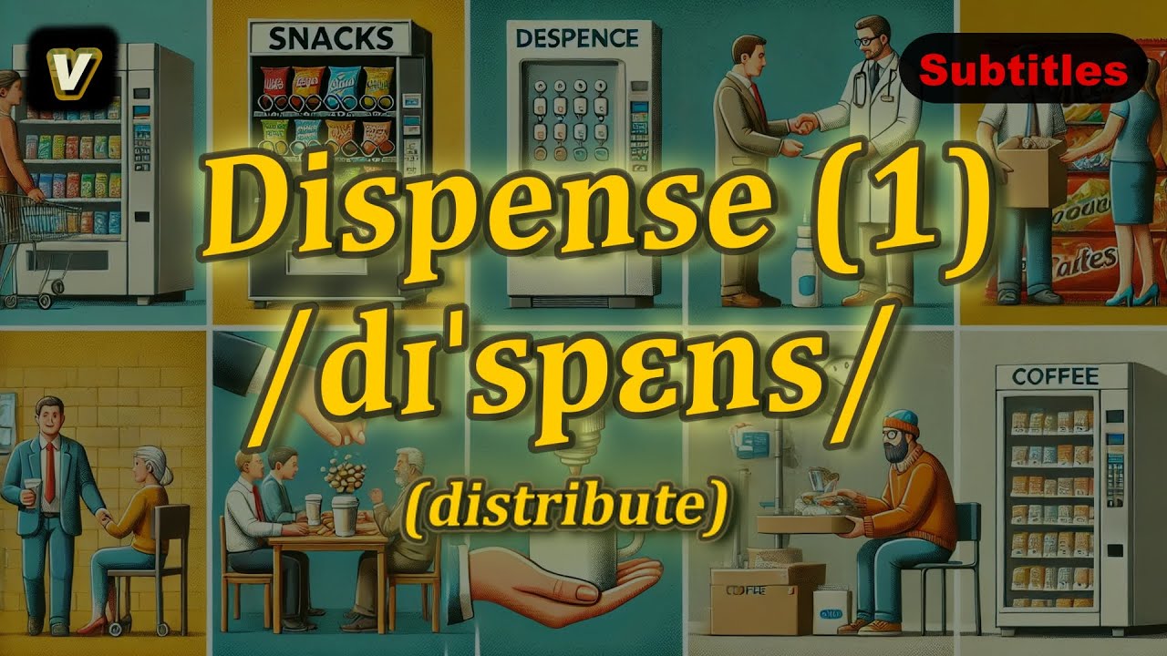 [v] Dispense meaning (distribute) with 5 examples - YouTube