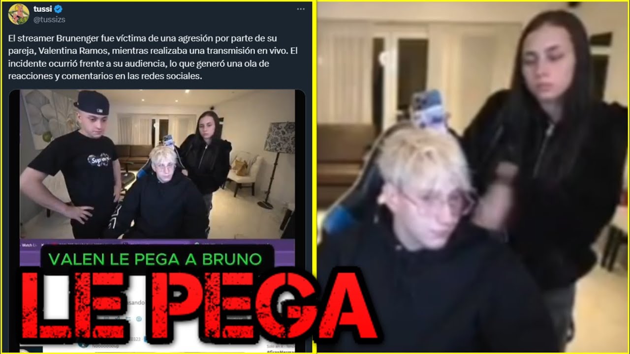 SE VIRALIZA CLIP DE LA NOVIA DE BRUNENGER PEGAND0LE Y TODOS LA APOYAN ...