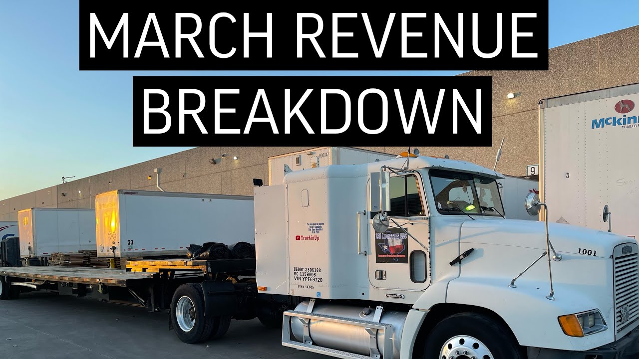 March Revenue Breakdown Running A Single Axle Step Deck - YouTube