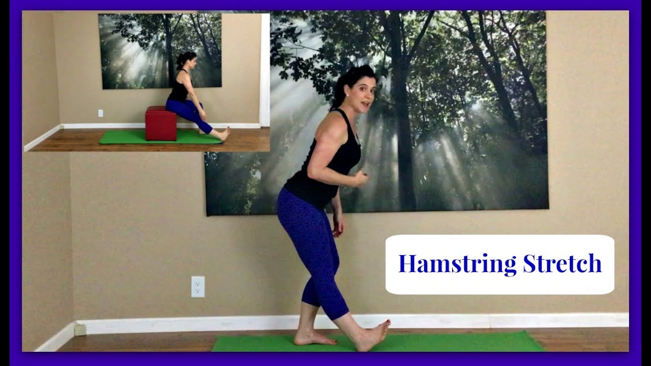 Dynamic & Effective Standing (or Seated) Hamstring Stretch - YouTube
