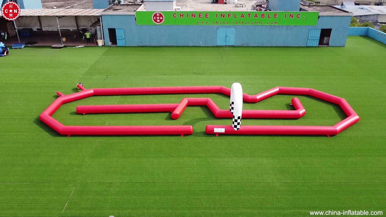 Inflatable Race Track Sport Game from Chinee Inflatables T11-519 - YouTube