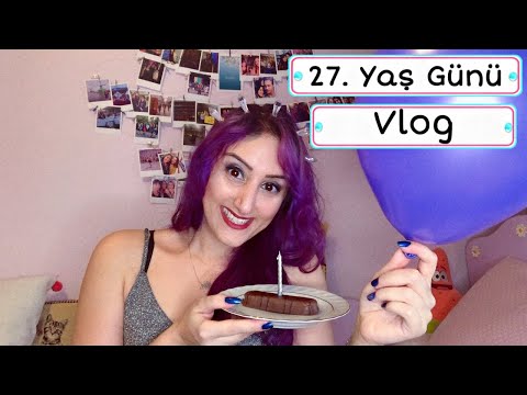 27. YAŞ GÜNÜ PARTİM VLOG / KARANTİNADA DOĞUM GÜNÜ! 🎂 #EvdeKal
