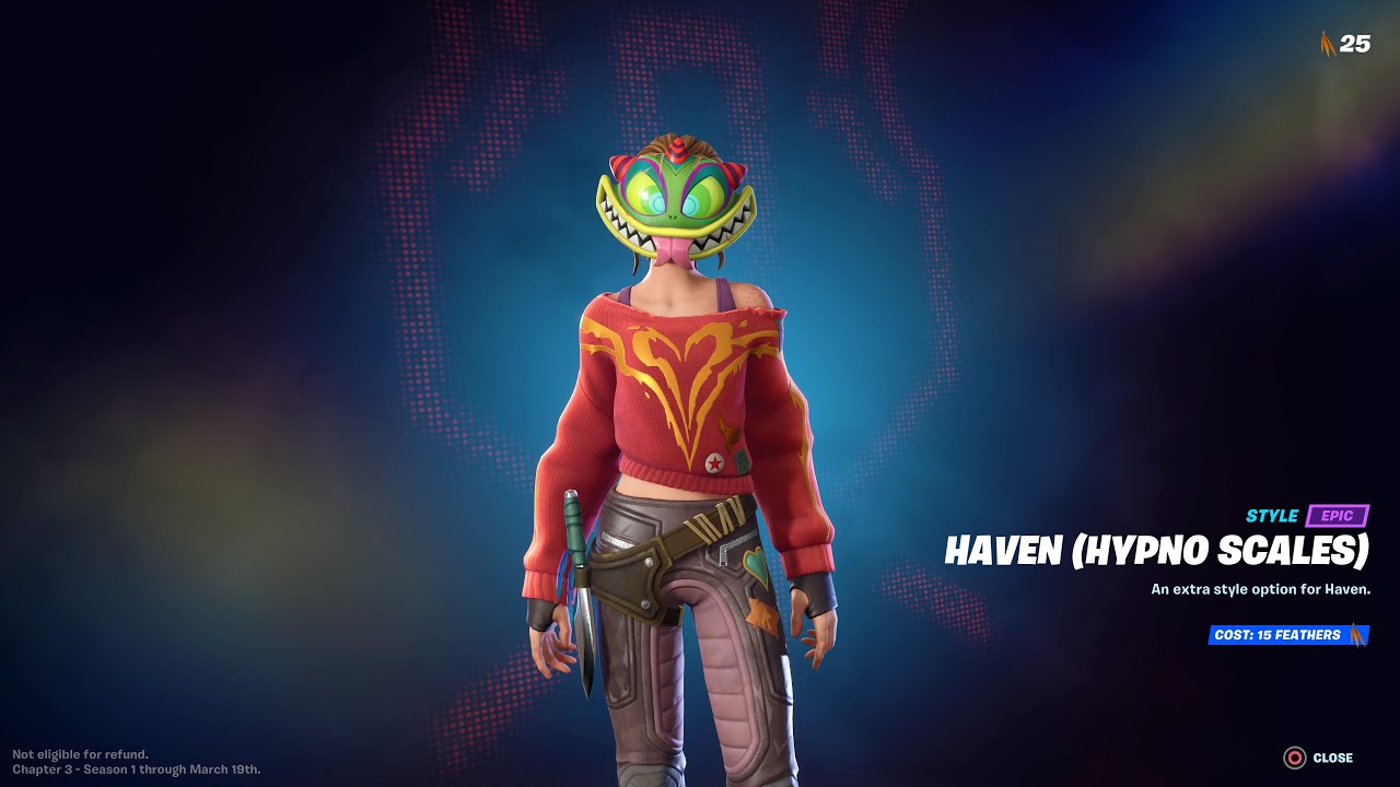 How to Unlock Hypno Scales Haven Mask - Fortnite Haven Masks - YouTube